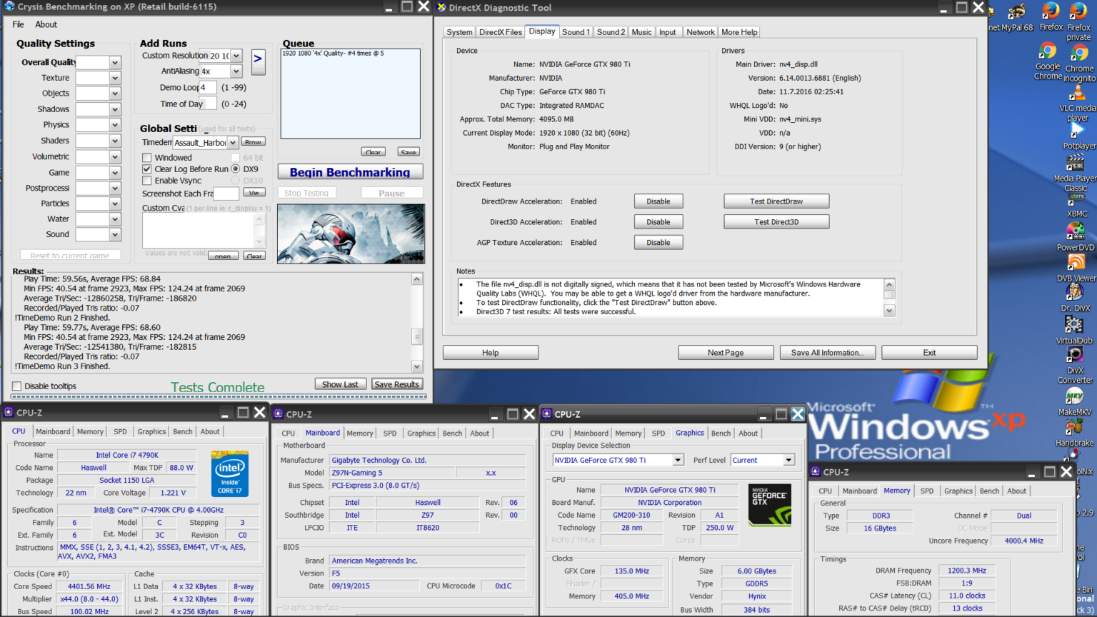 Windows XP Drivers for NVIDIA Geforce GTX 970, 980, 980 TI and Titan X ...